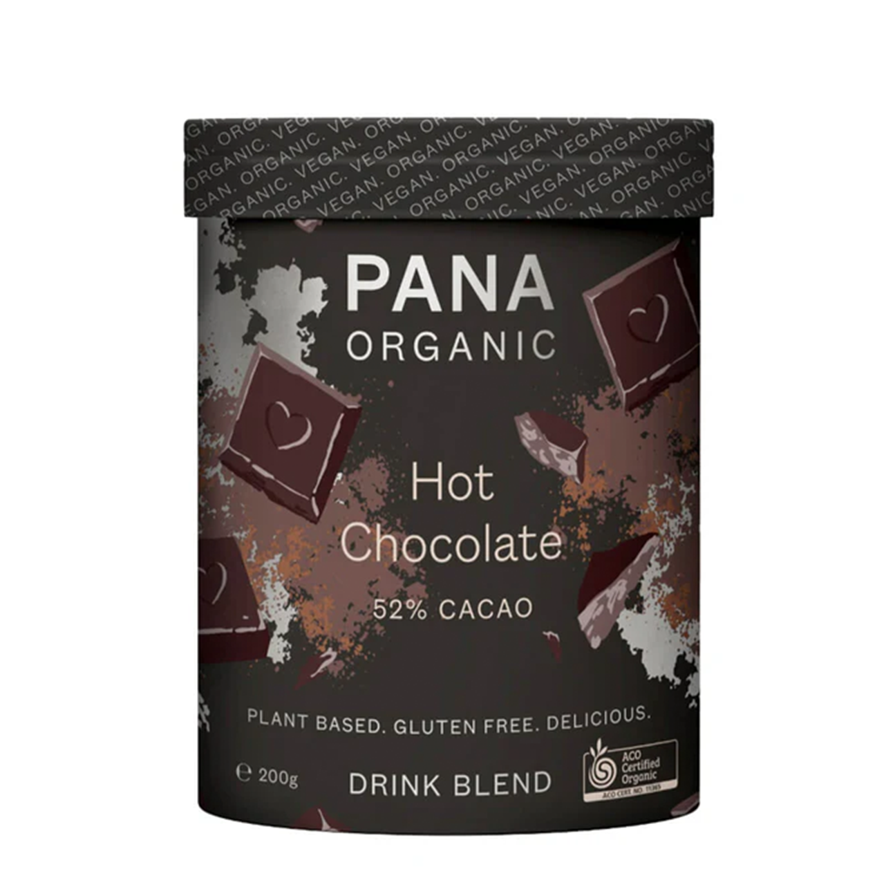 PANA ORGANIC HOT CHOCOLATE 52% CACAO (200g) – Eatraw Organic Delivery