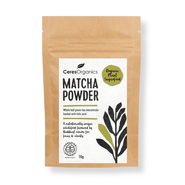 CERES ORGANICS MATCHA POWDER (70g) – Eatraw Organic Delivery