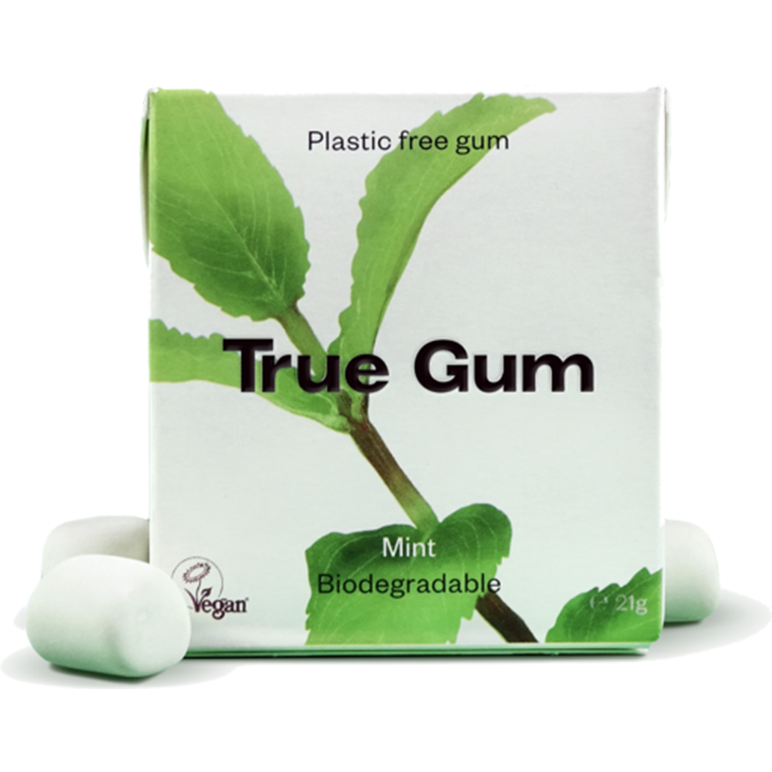 TRUE GUM MINT (21g) – Eatraw Organic Delivery